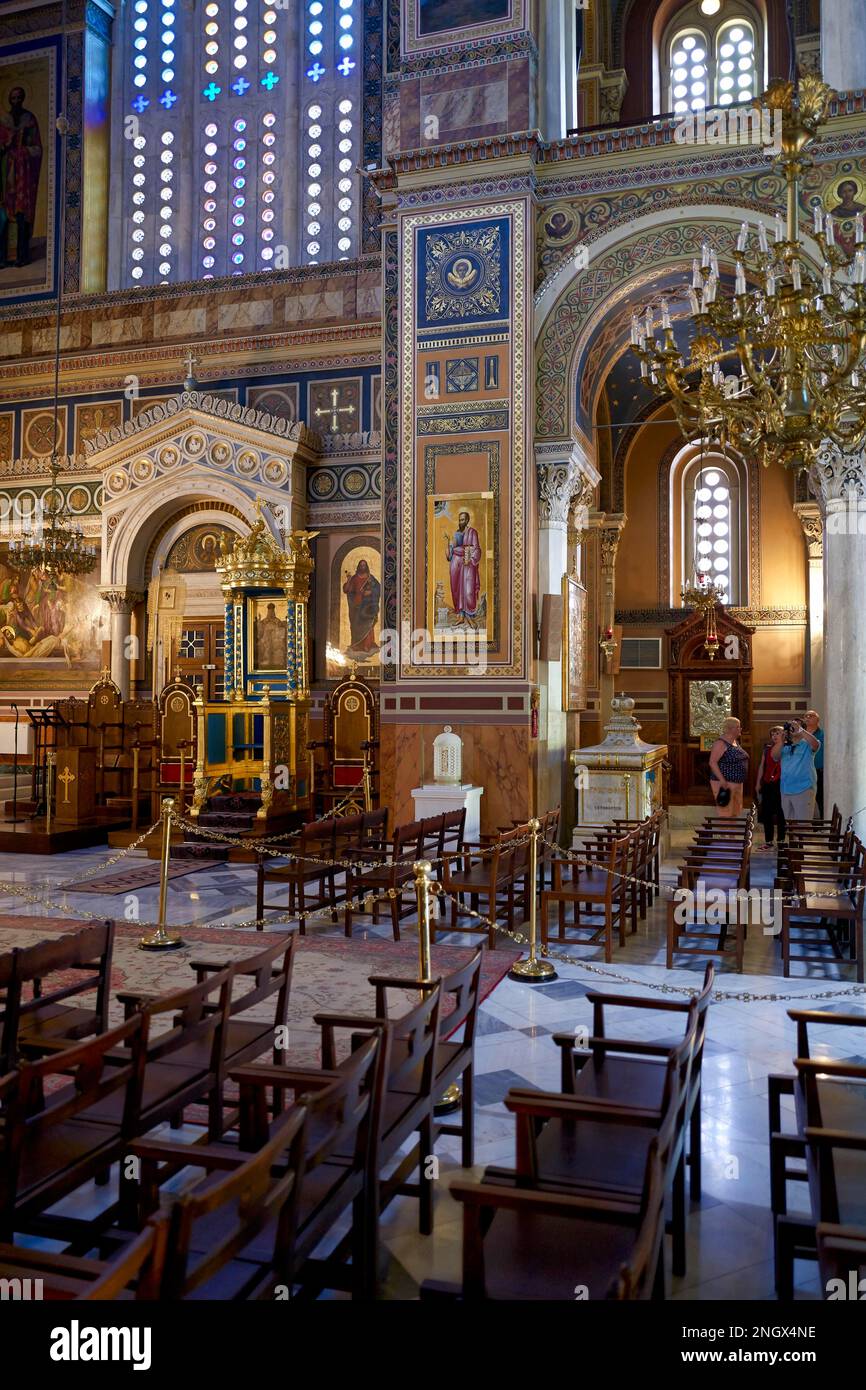 Athens Greece. The Mitropolis Cathedral Stock Photo - Alamy