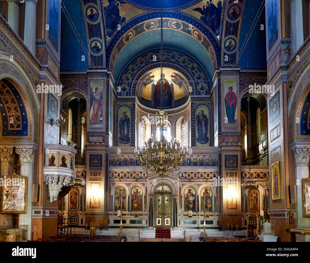 Athens Greece. The Mitropolis Cathedral Stock Photo - Alamy