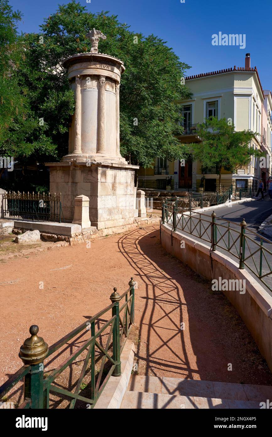 Athens Greece. The Choragic Monument of Lysicrates Stock Photo - Alamy