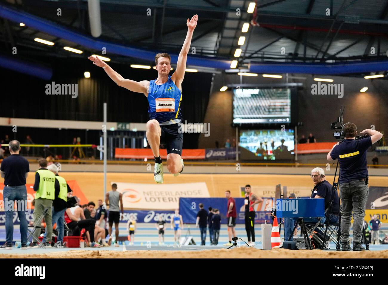 Jan janssen competing on the long jump men hi-res stock photography and ...