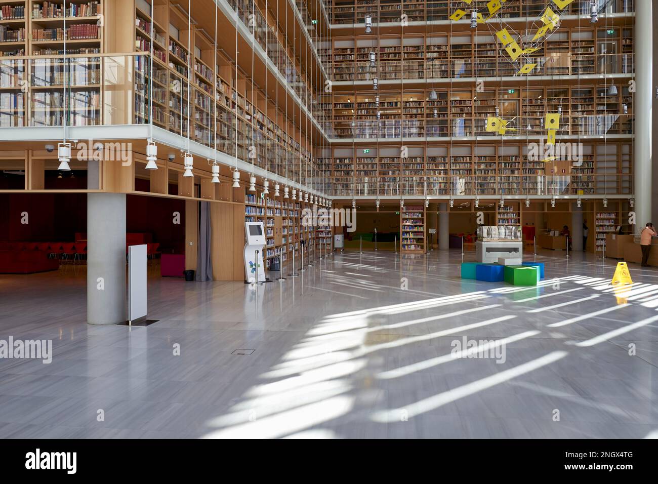 Athens Greece. The National Library inside the Stavros Niarchos ...
