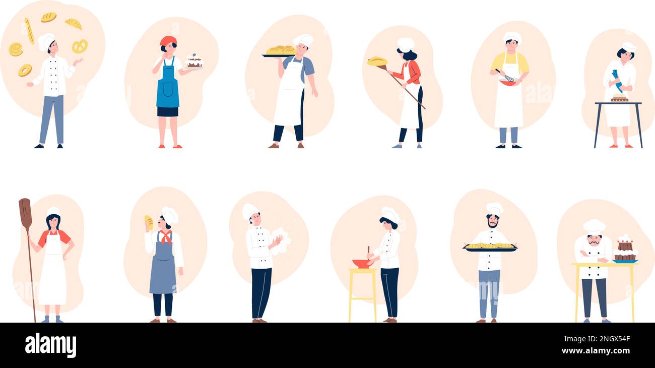 Professional baker cakes Stock Vector Images - Alamy