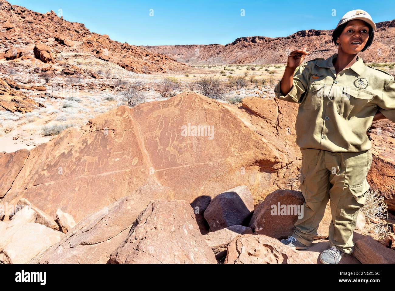 Rock formation twyfelfontein namibia hi-res stock photography and ...