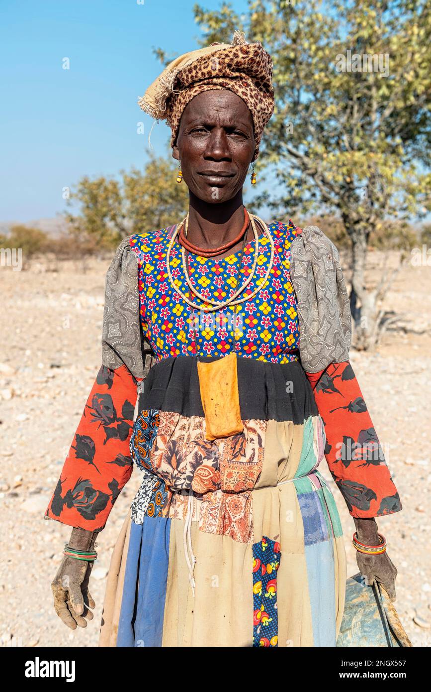 Namibia, Africa. Local tribe Stock Photo - Alamy