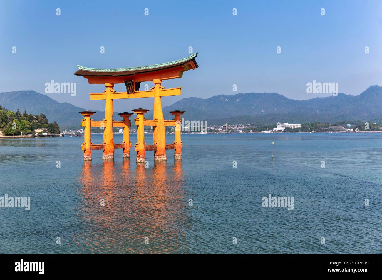 Itsukushima Miyajima Japan. Itsukushima Shrine and floating torii gate ...