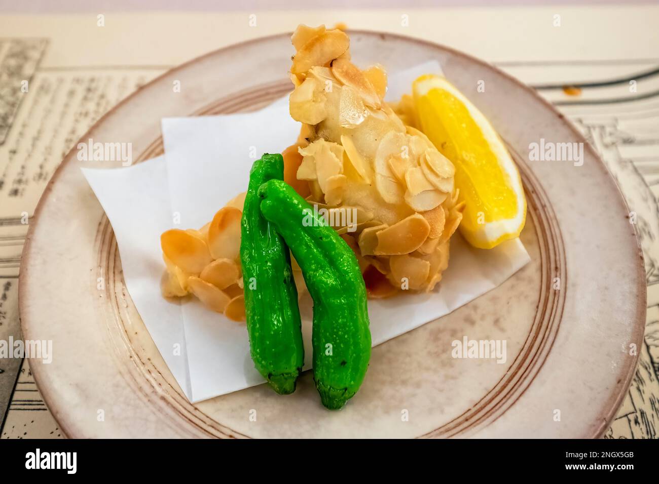 Itsukushima Miyajima Japan. Traditional food Stock Photo - Alamy