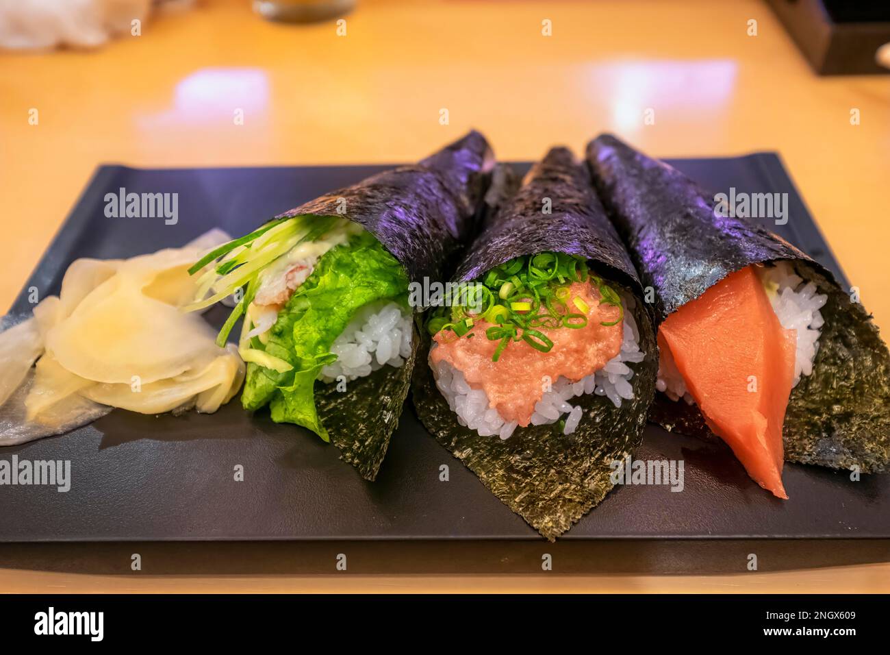 Osaka Japan. Temaki traditional food Stock Photo - Alamy