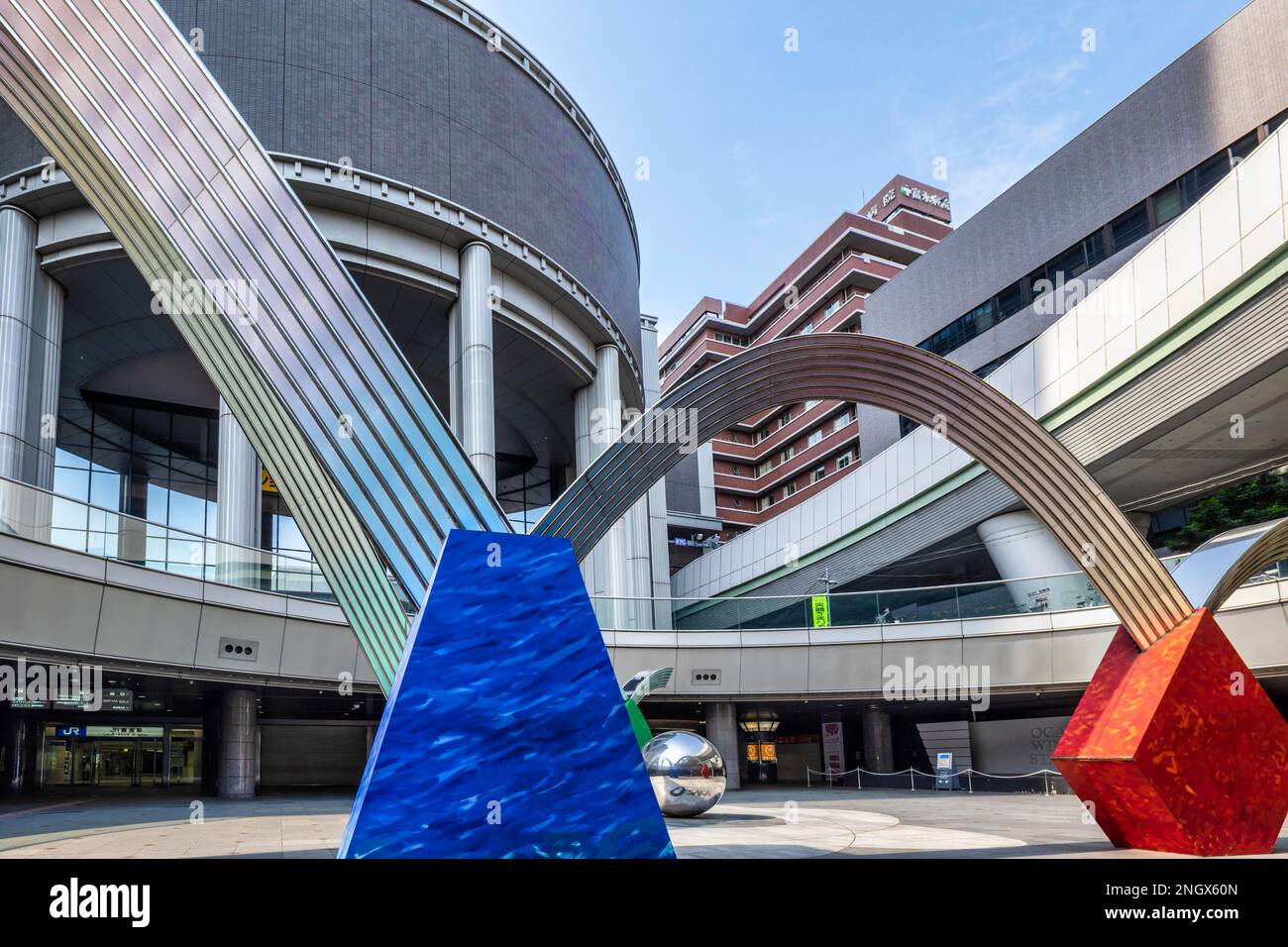 Osaka Japan. Modern Art at Metro Station Stock Photo - Alamy