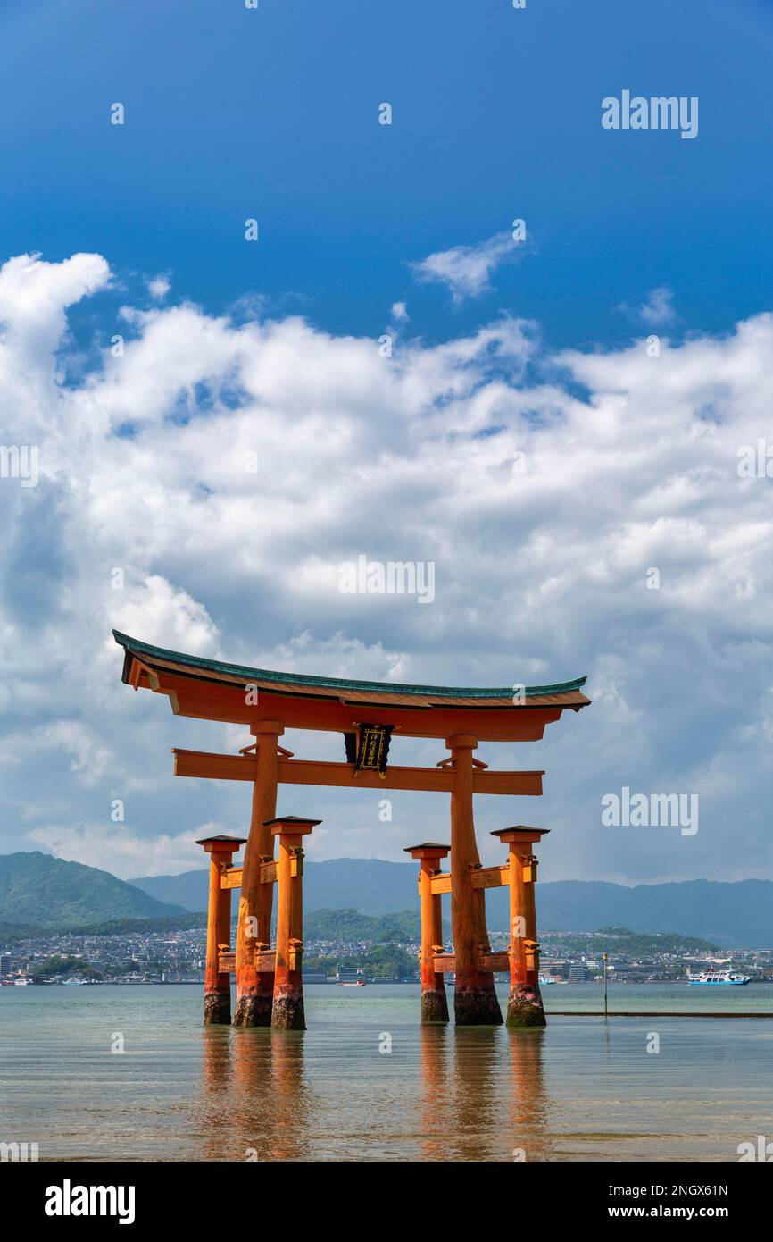 Itsukushima Miyajima Japan. Itsukushima Shrine and floating torii gate ...