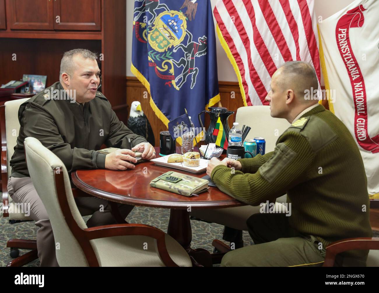 Maj. Gen. Mark Schindler, Pennsylvania’s adjutant general, welcomes Lt ...