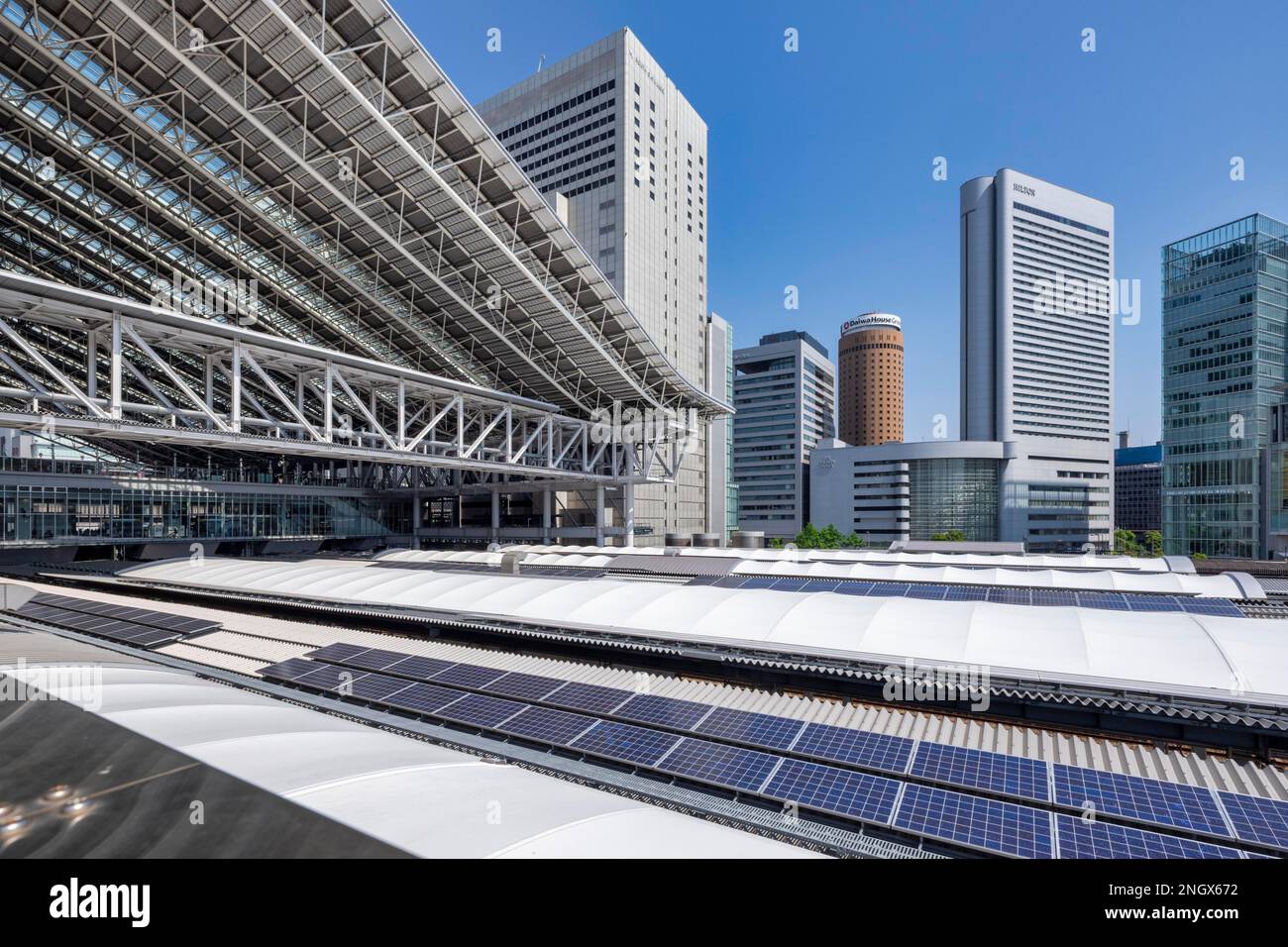 Osaka Japan. The railway station Stock Photo - Alamy