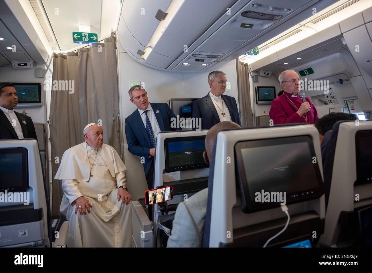 Sunday February 5th 2023: Juba South Sudan. Pope Francis photographed ...