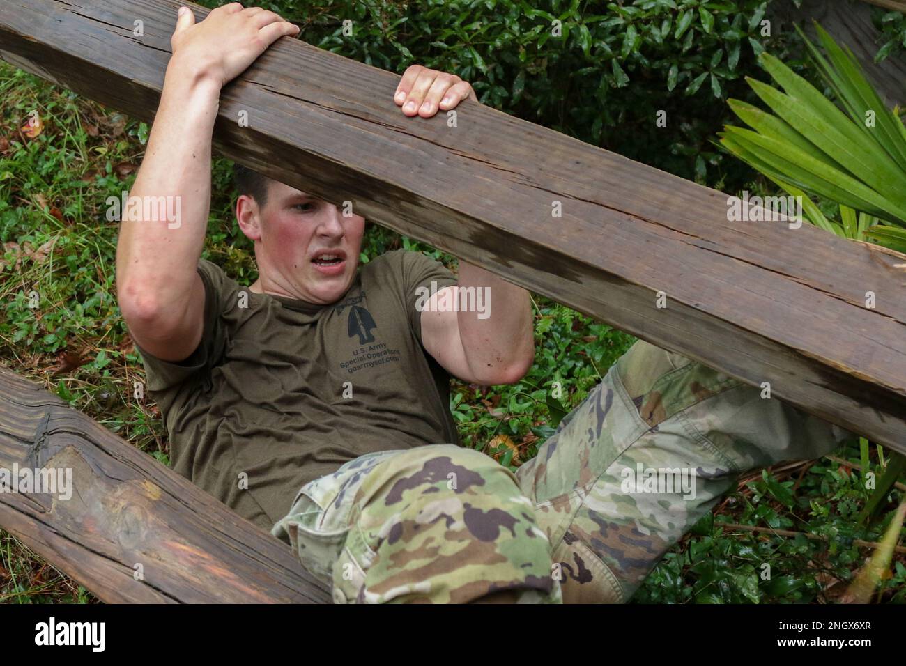 A U.S. Army Soldier assigned to 3rd Infantry Division attempts the ...