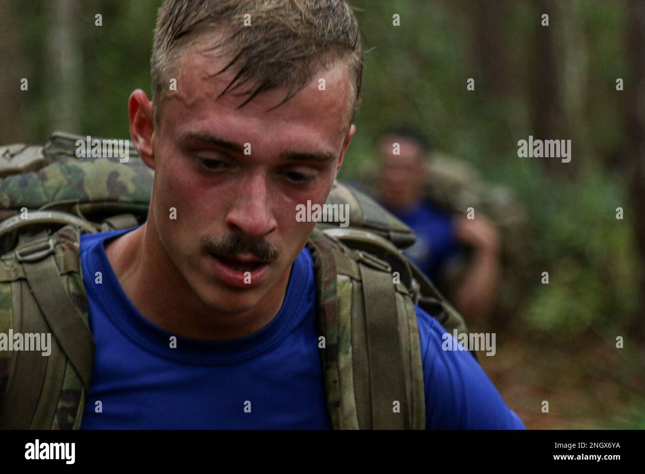 A U.S. Army Soldier assigned to 3rd Infantry Division rucks as part of ...