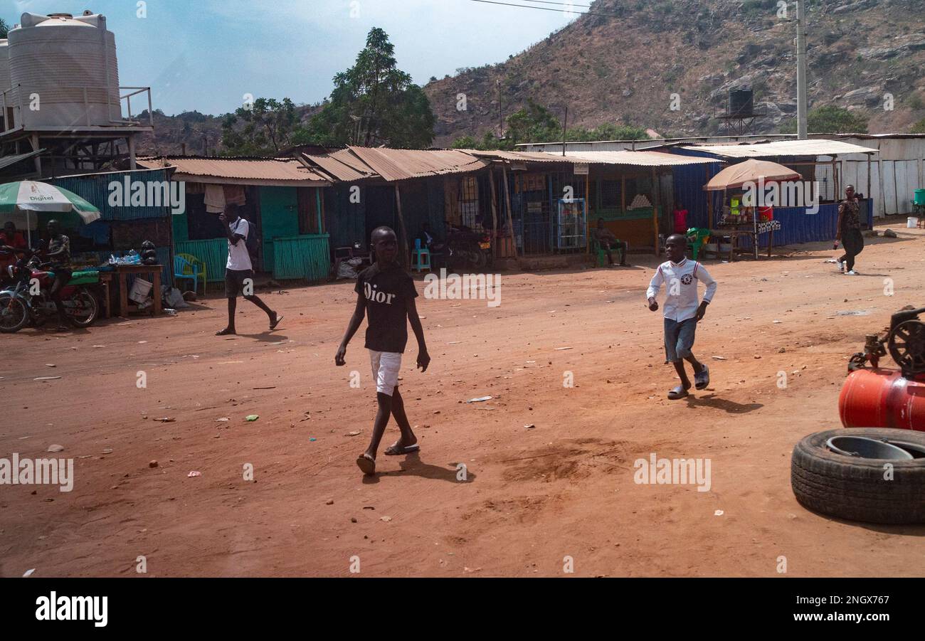 Friday February 3rd 2023: Juba South Sudan. Street scene in Juba ...