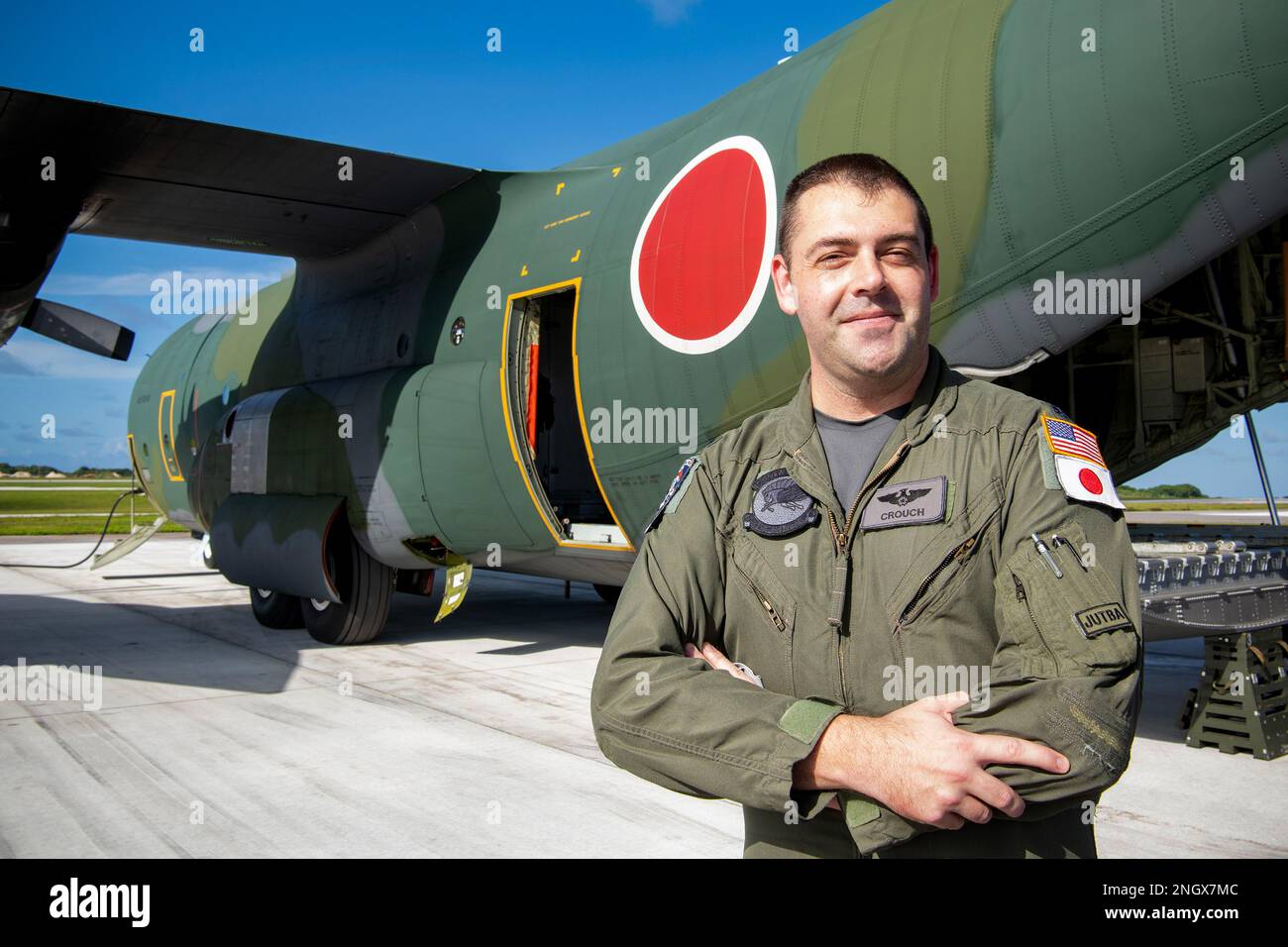 U.S. Air Force Lt. Col. Lucas Crouch, Japan Air Self-Defense Force ...