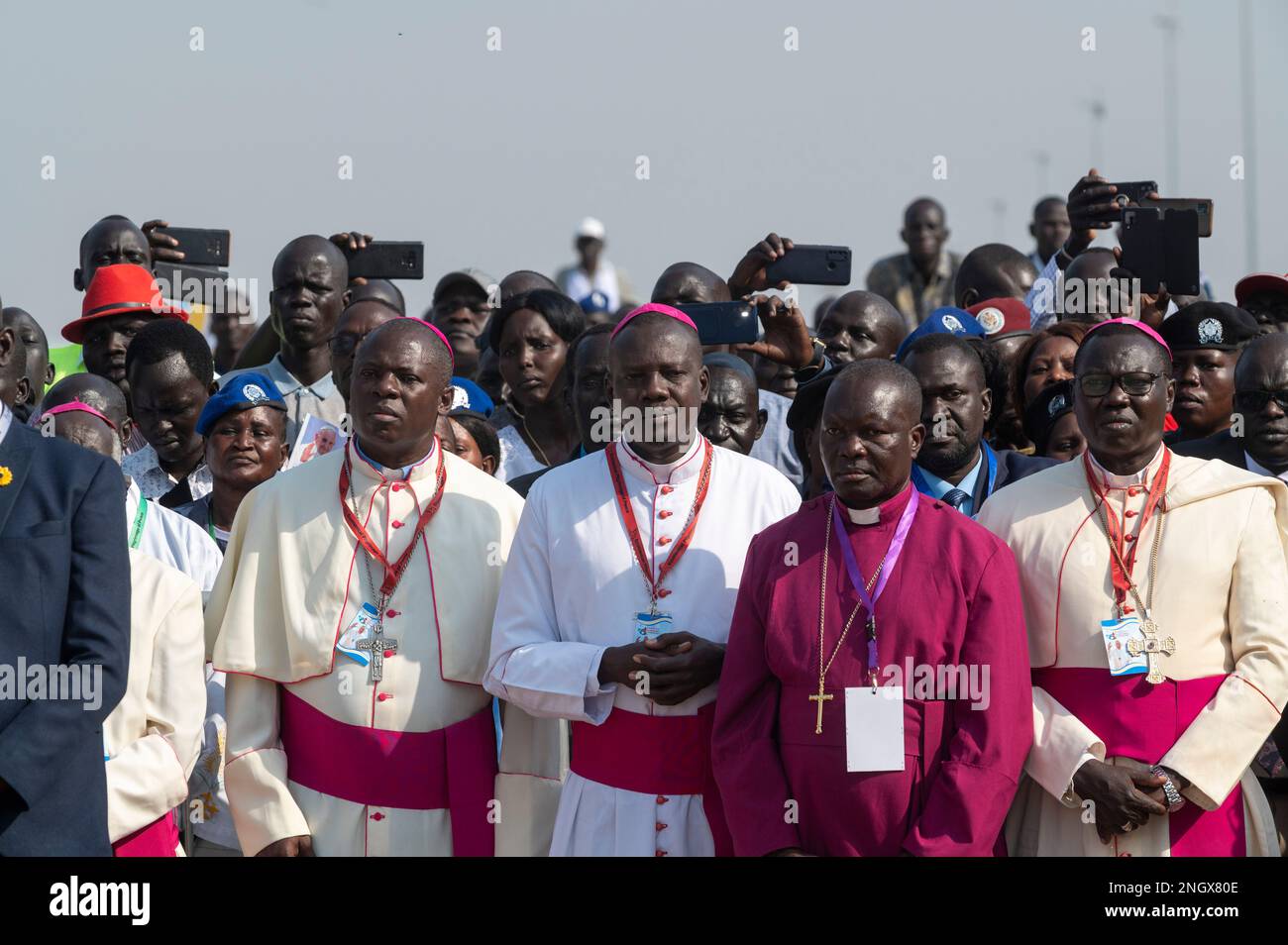 Friday February 3rd 2023: Juba South Sudan. The Pope arrives in Juba ...