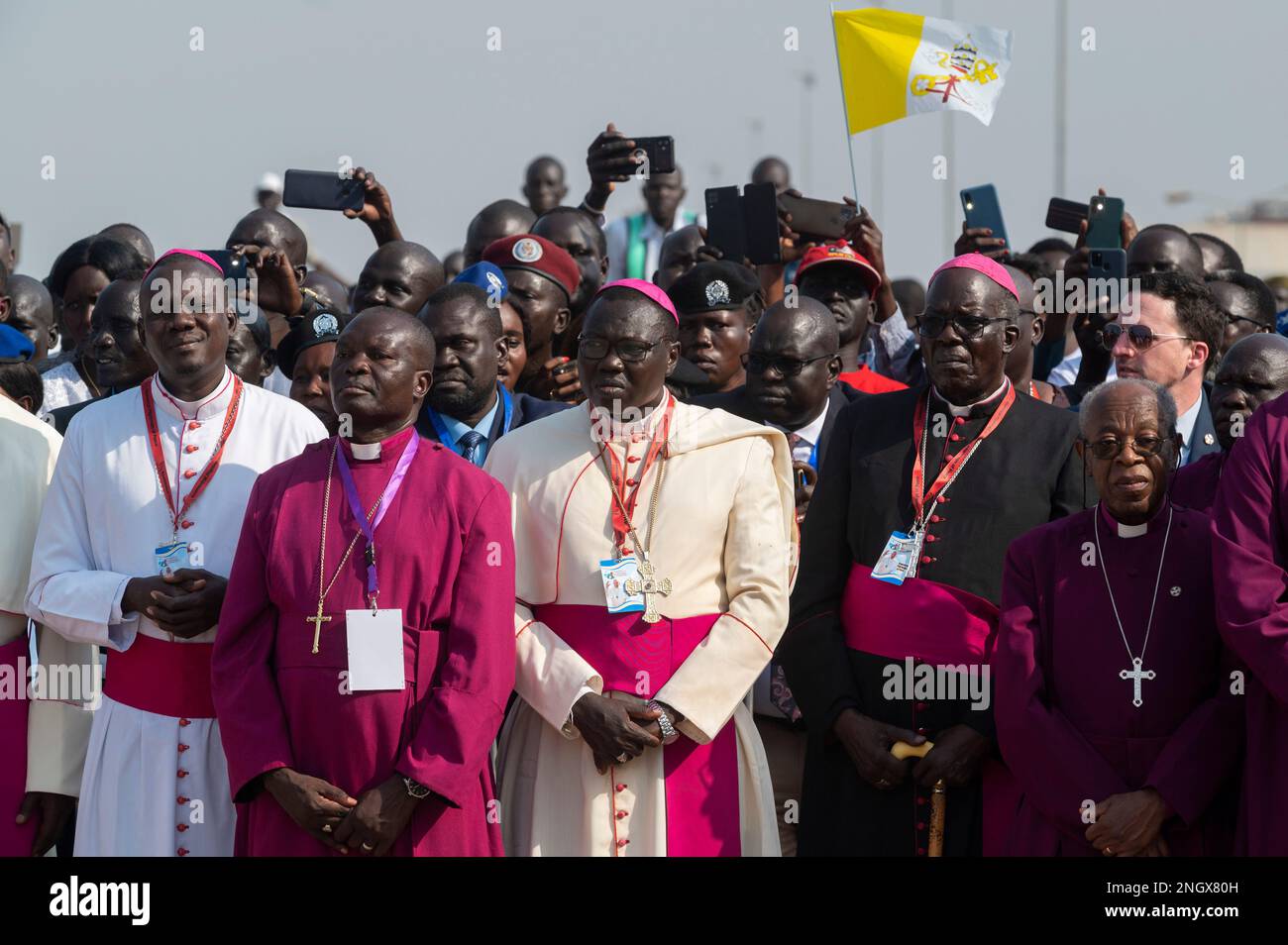 Friday February 3rd 2023: Juba South Sudan. The Pope arrives in Juba ...