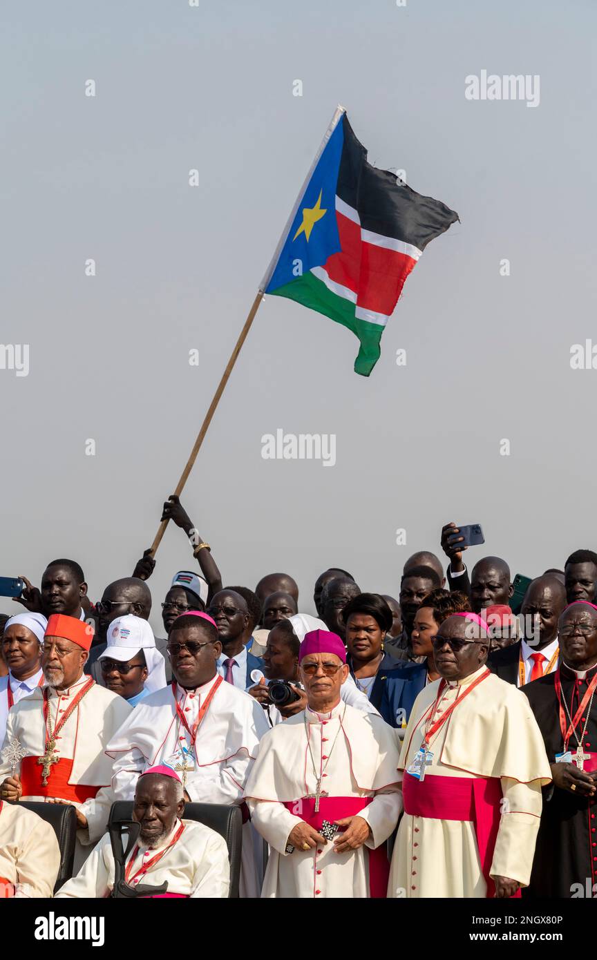 Friday February 3rd 2023: Juba South Sudan. The Pope arrives in Juba ...