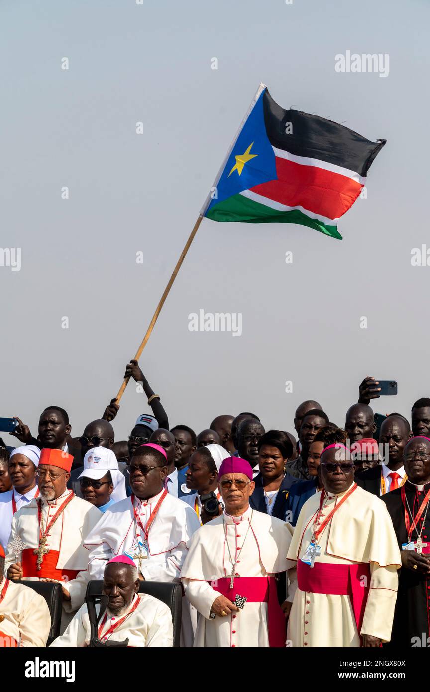 Friday February 3rd 2023: Juba South Sudan. The Pope arrives in Juba ...
