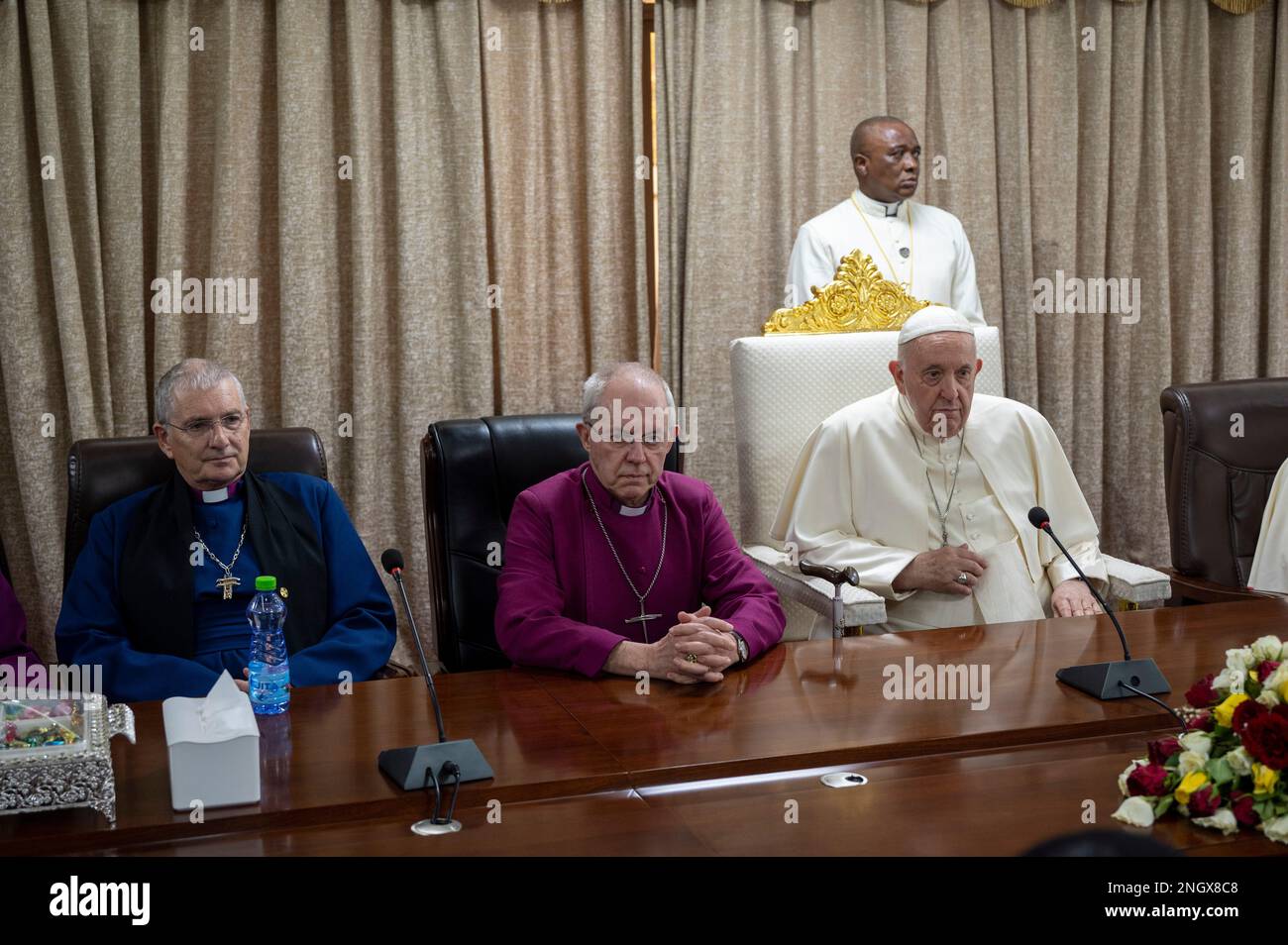 Friday February 3rd 2023: Juba South Sudan. The Pope arrives in Juba ...