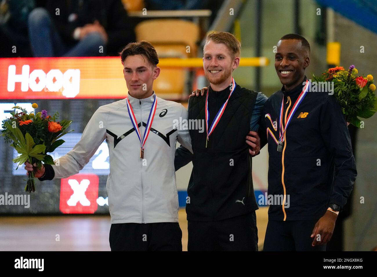 APELDOORN, NETHERLANDS - FEBRUARY 19: First place for Tim Verbaandert ...