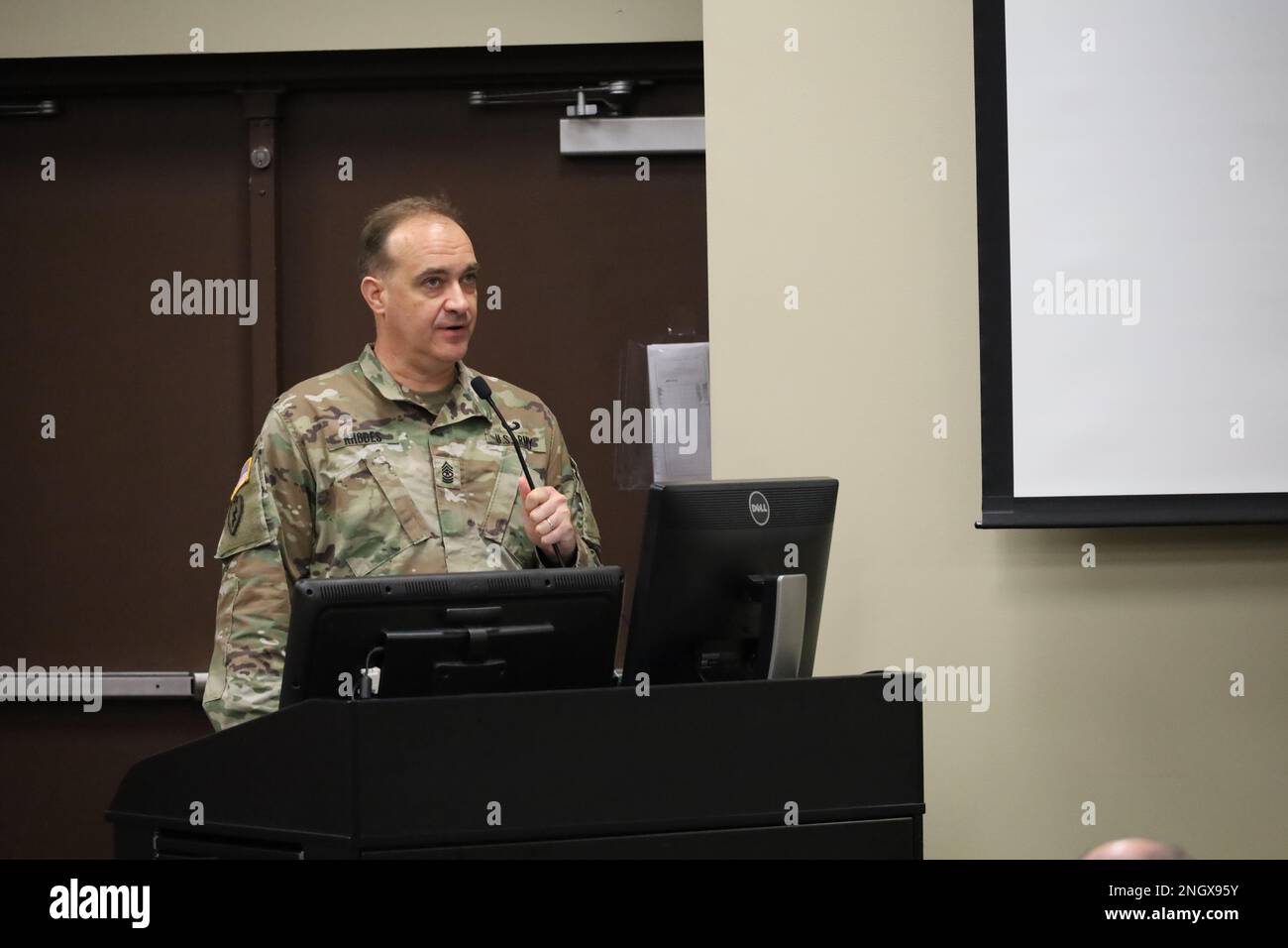 Sgt. Maj. David Rhodes, Sergeant Major of Public Affairs, U.S. Army ...