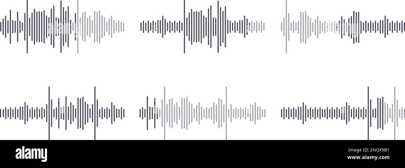 Voice waveform message. Playback audio messages in network chat, play ...