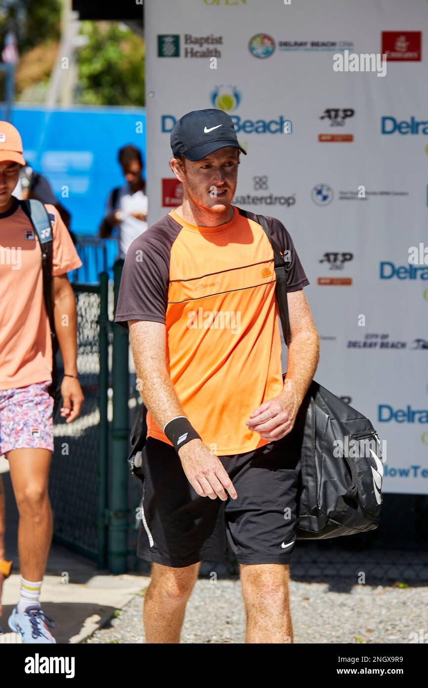 Delray Beach, FL, USA. 19th February 2023. Marcelo Arevalo (ESA), Jean ...