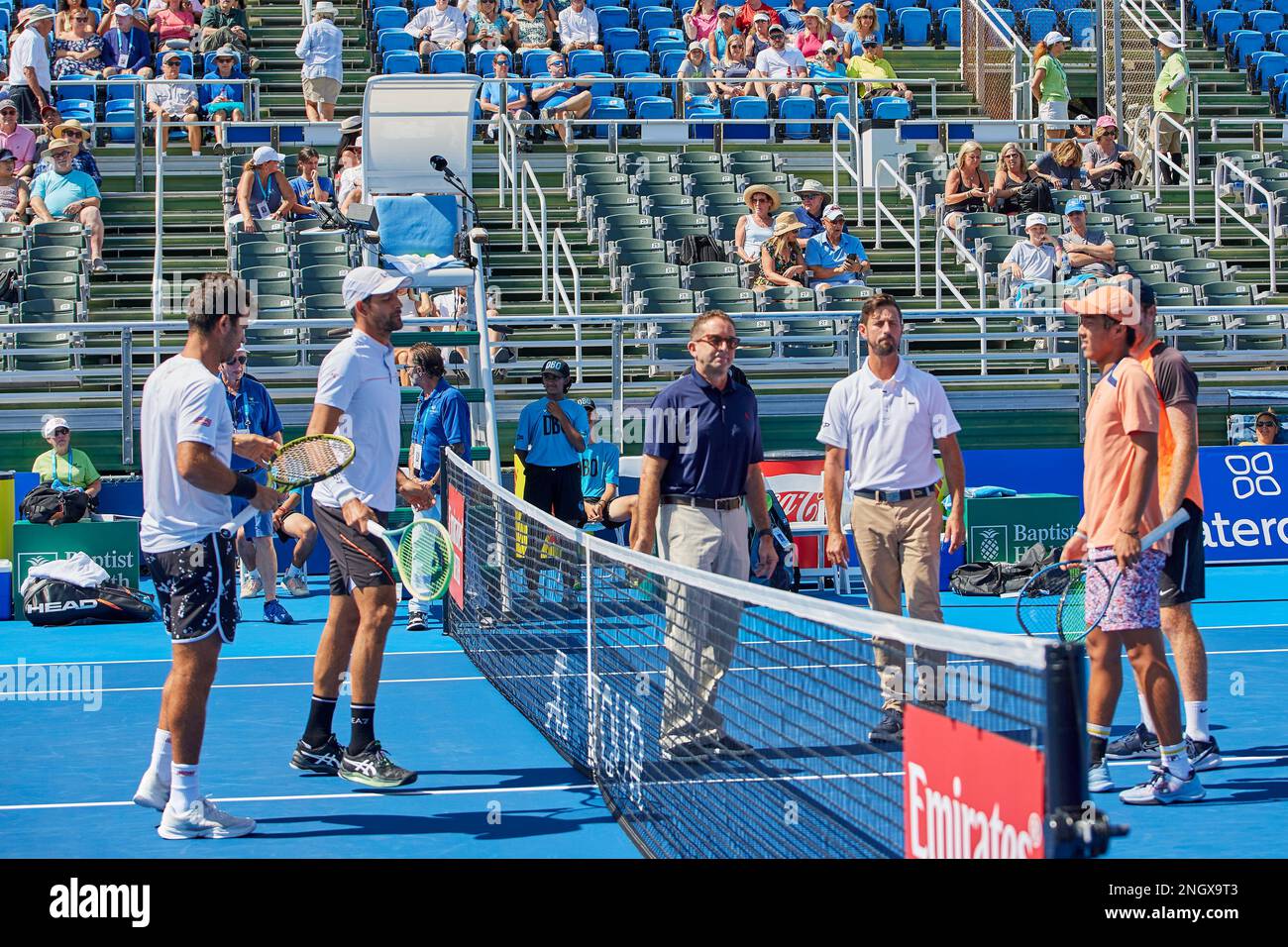 Delray Beach, FL, USA. 19th February 2023. Marcelo Arevalo (ESA), Jean ...
