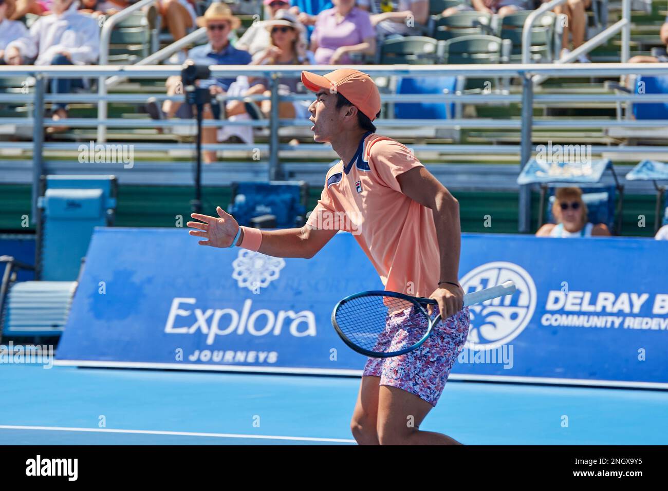 Delray Beach, FL, USA. 19th February 2023. Marcelo Arevalo (ESA), Jean ...