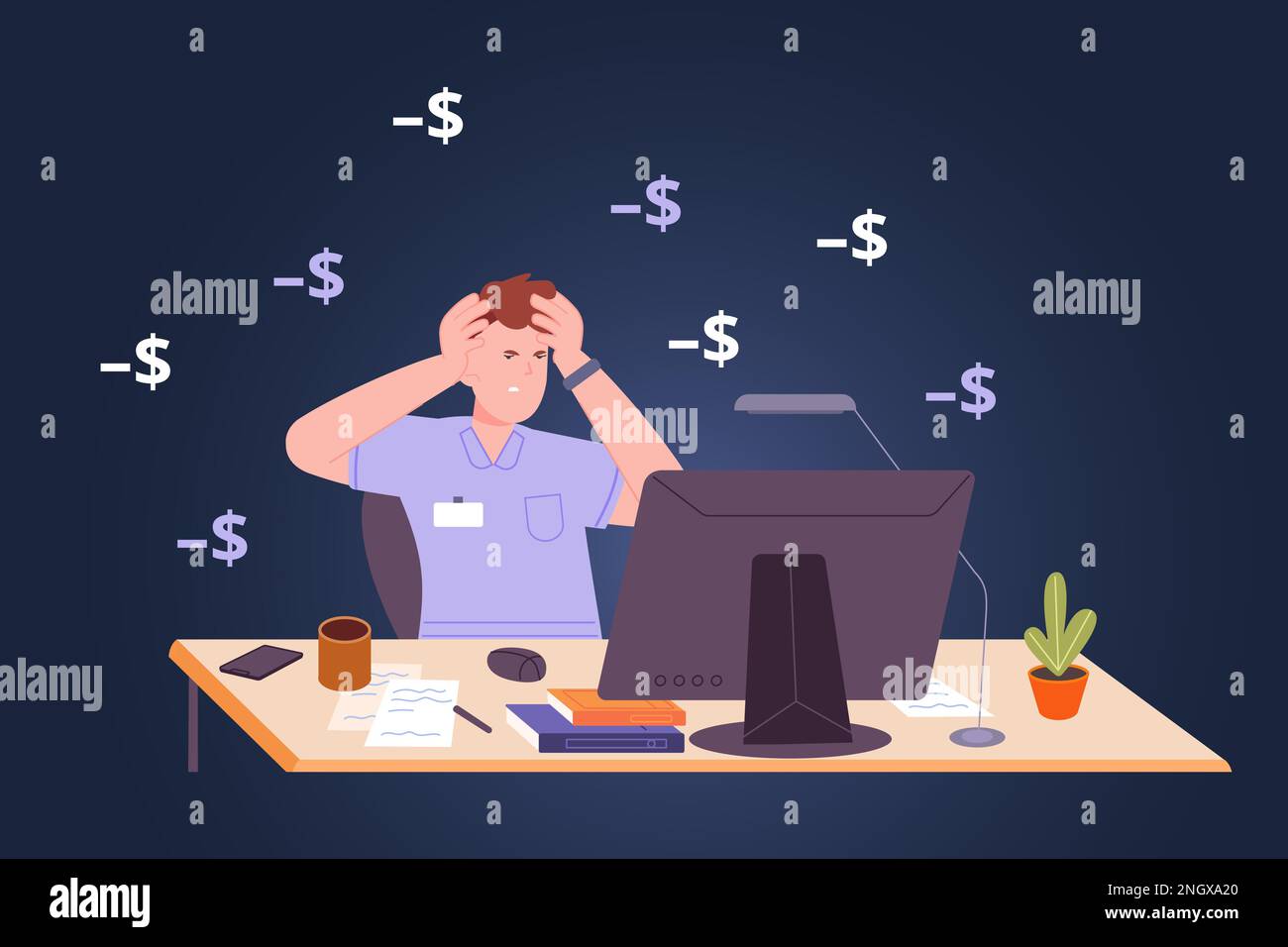 Financial Risks Stock Vector Images Alamy