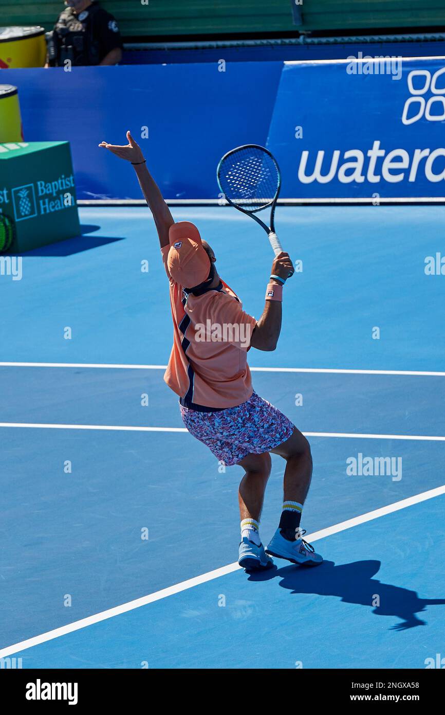 Delray Beach, FL, USA. 19th February 2023. Marcelo Arevalo (ESA), Jean ...
