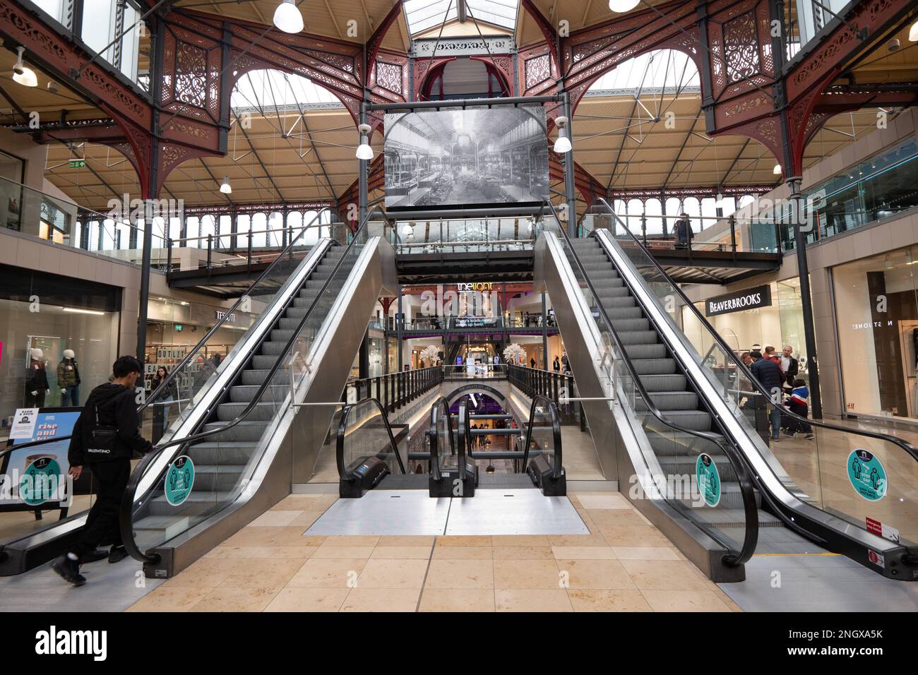 Market arcade.Bolton. Nothern UK town which is suffering from post ...