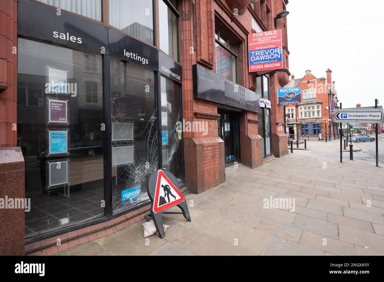 Bolton. Nothern UK town which is suffering from post industrial decline ...