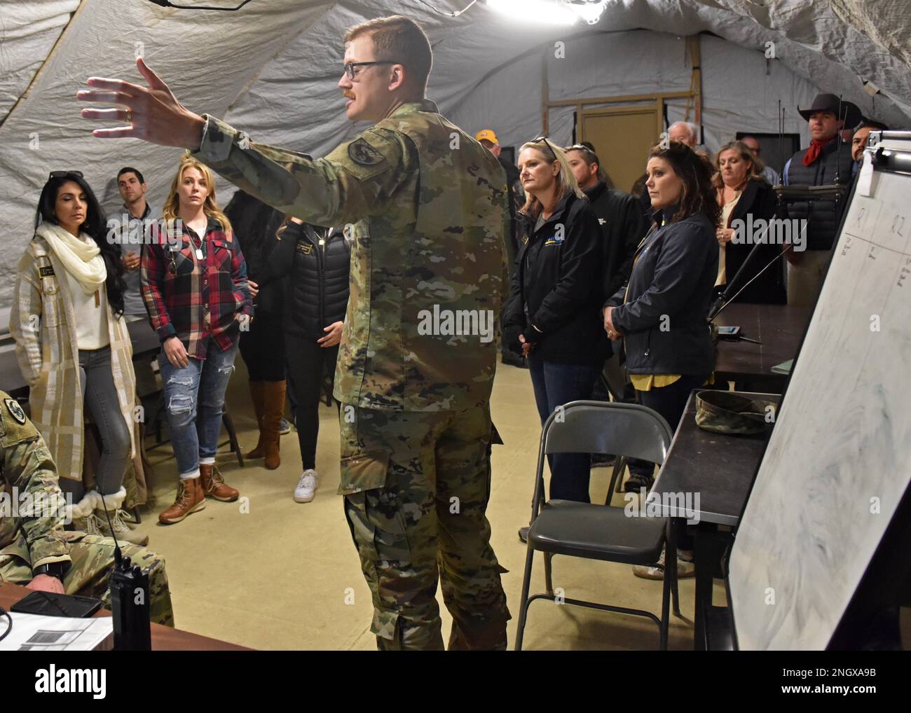 17th Training Wing honorary commanders are briefed on the mission of ...