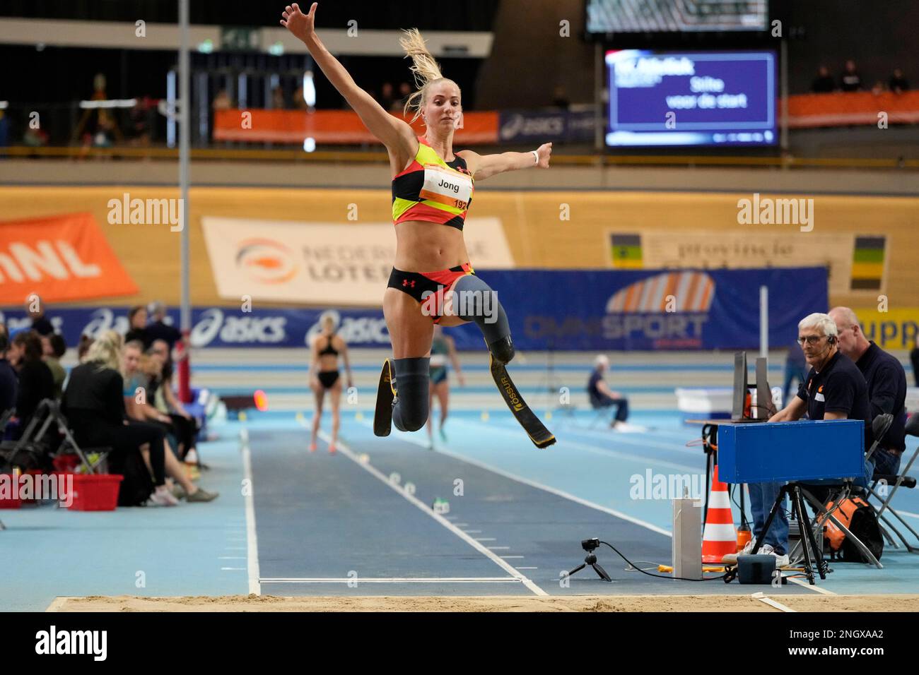 Fleur jong competing on the long jump women hi-res stock photography and images - Alamy