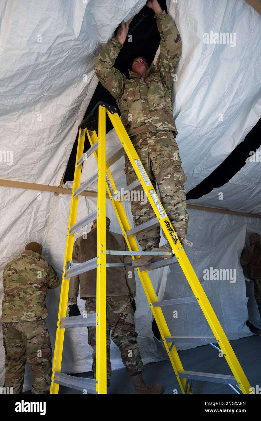Airmen from the 139th Civil Engineer Squadron, Missouri Air National ...