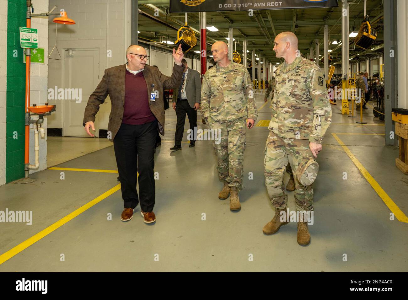 U.S. Army Col. Jacob Miller, 128th Aviation Brigade commander, and Lt ...