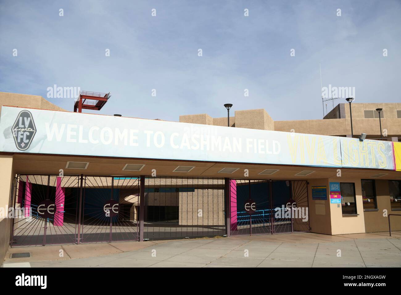 The entrance to Cashman Field, Friday, Feb. 3, 2023, in Las Vegas. The ...