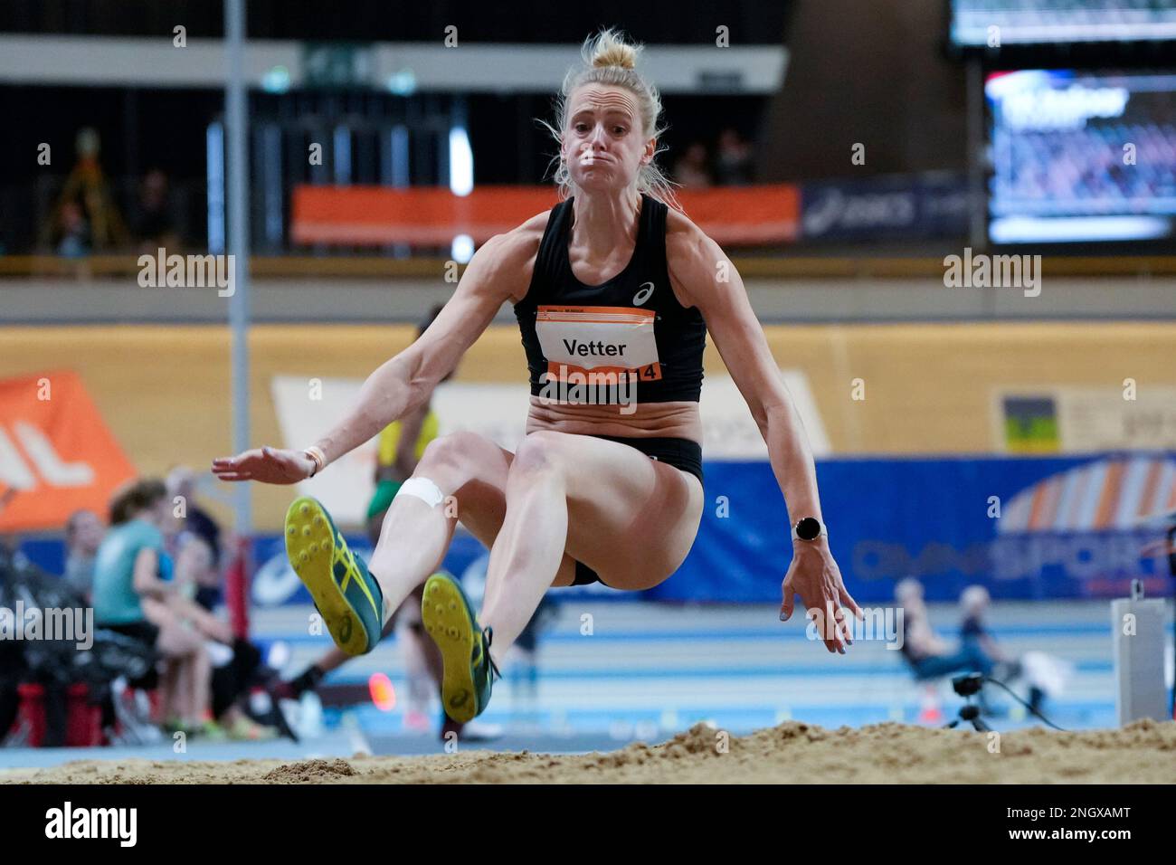 APELDOORN, NETHERLANDS - FEBRUARY 19: Anouk Vetter competing on the ...