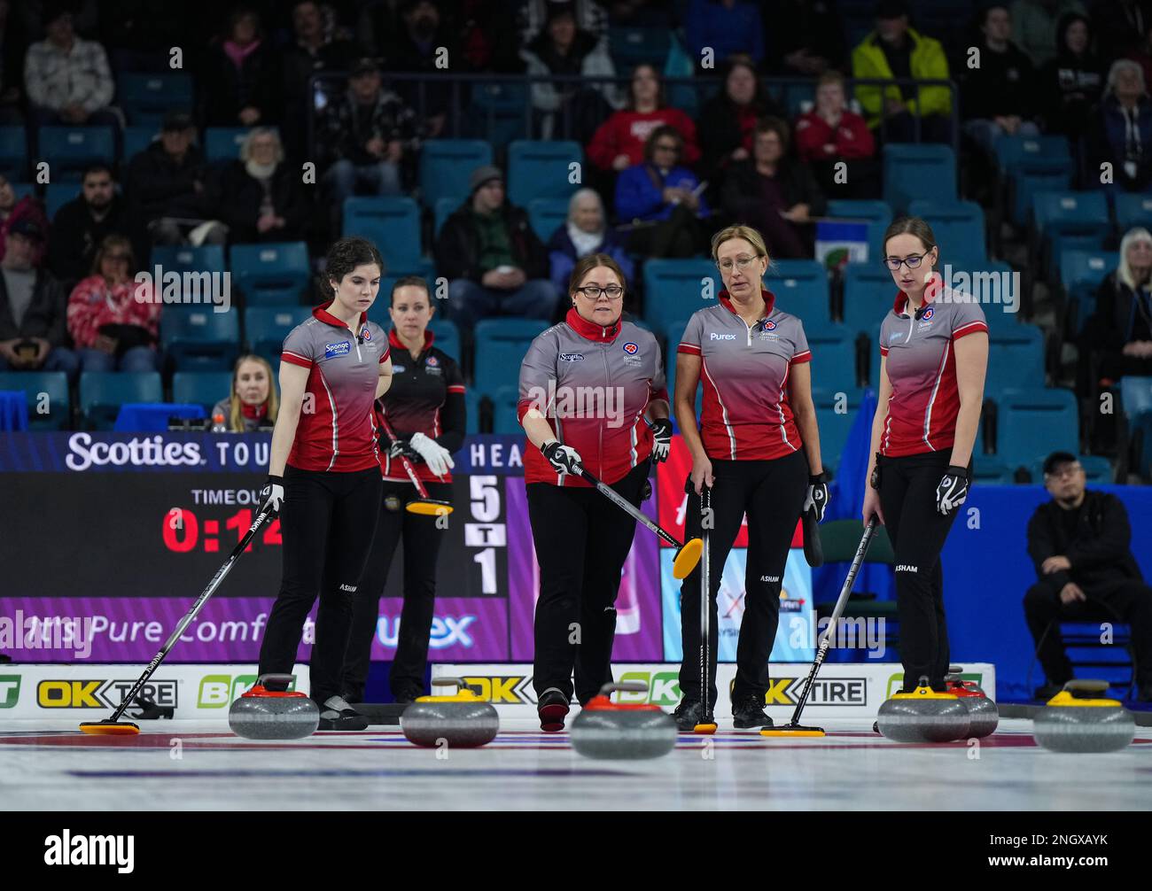 Northwest Territories second Sarah Koltun, from left to right, skip ...