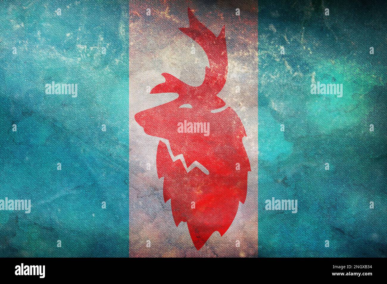 retro flag of Indo Aryan ethnoreligious groups Koryaks with grunge ...