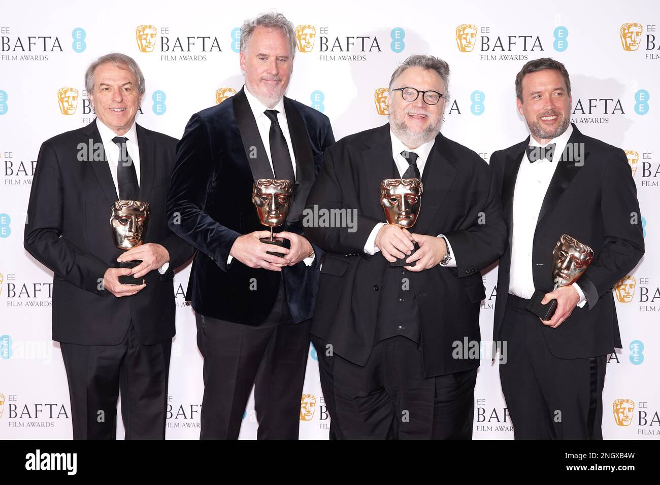 Guillermo del Toro (second right), Mark Gustafson, Gary Ungar and Alex ...