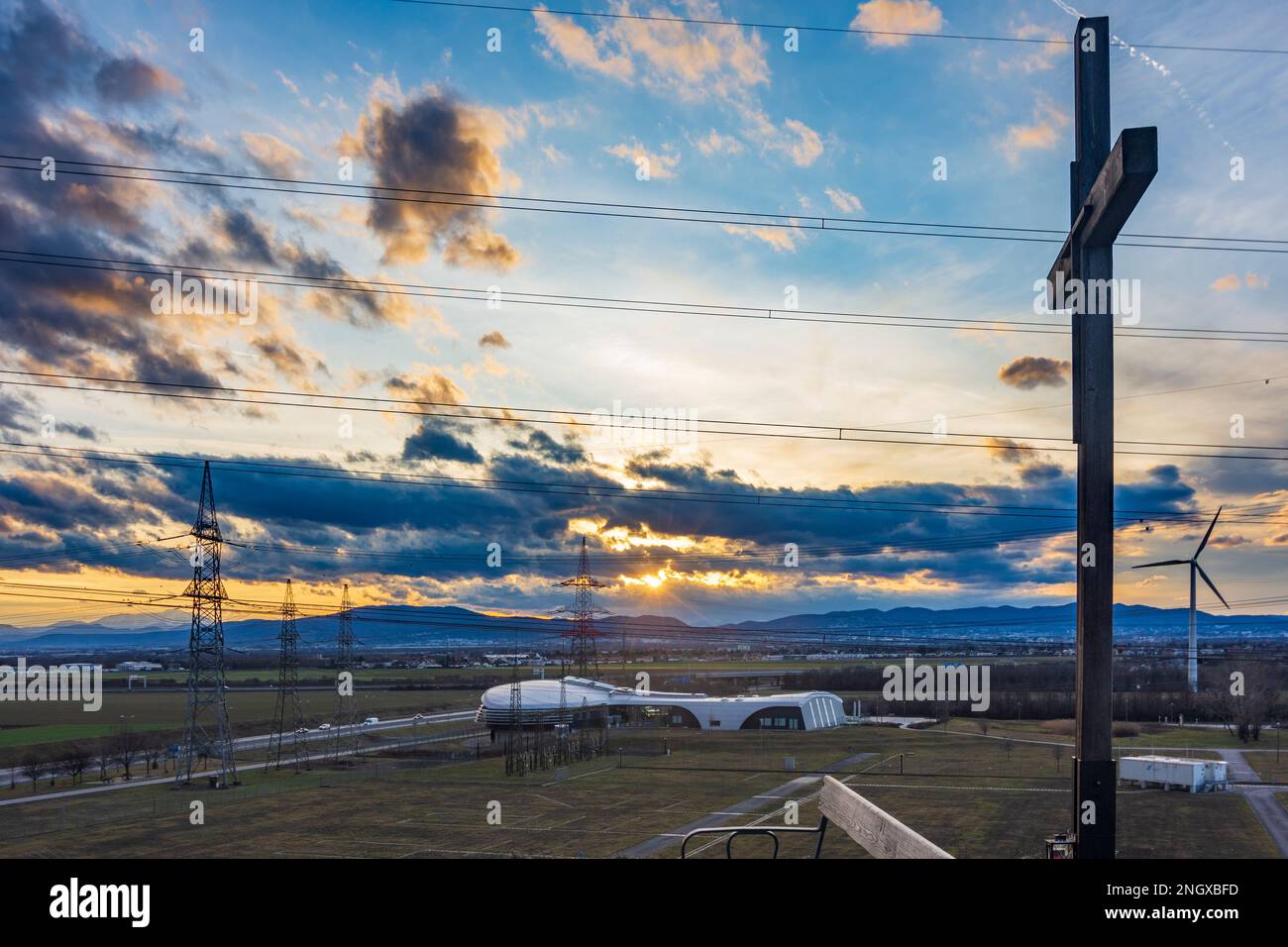 Wien, Vienna: Substation Vienna Southeast of Austrian Power Grid (APG ...