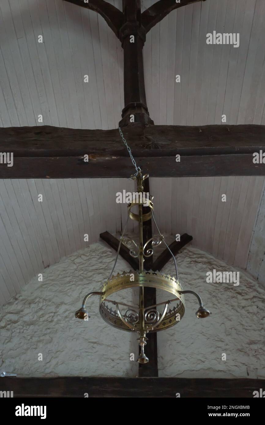 Essex Heritage Trail - Interior lighting hanging from the wooden beams ...