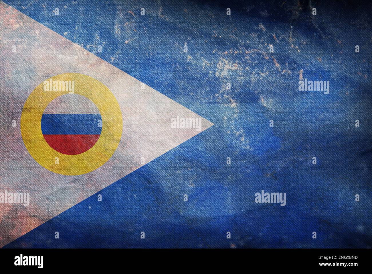 retro flag of Indo Aryan ethnoreligious groups Chukchis with grunge ...