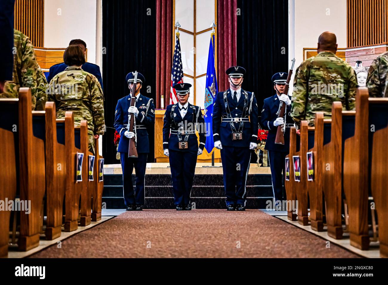 A memorial for Senior Airman Melanie Locklear, 305th Air Mobility Wing ...