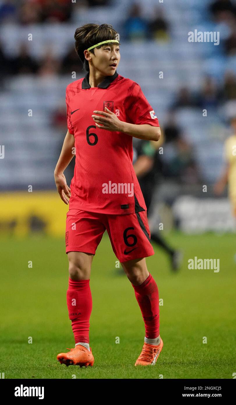 Korea Republic's Lim Seon-joo during the Arnold Clark Cup match at the ...