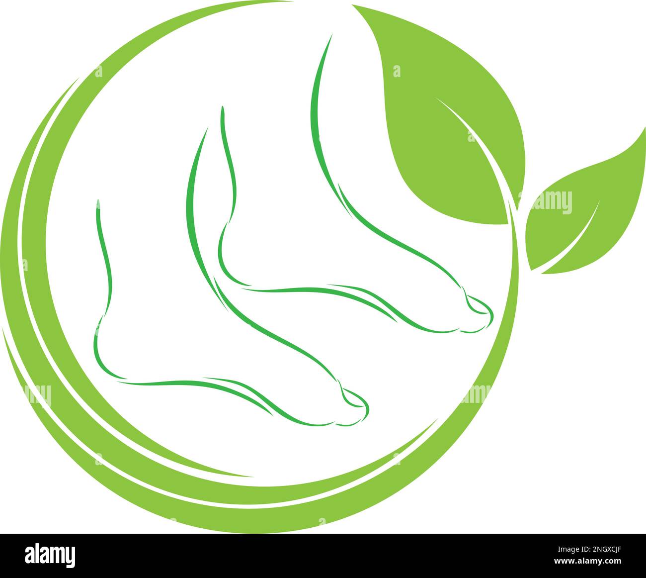 Foot massage relax feet Stock Vector Images - Alamy